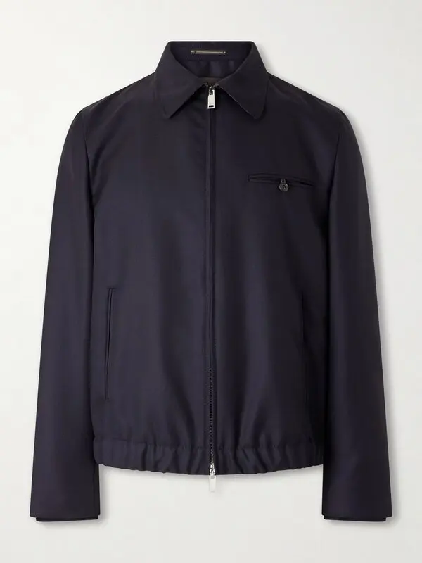 SLOWEAR Il Primo Wool-canvas Jacket - Blue