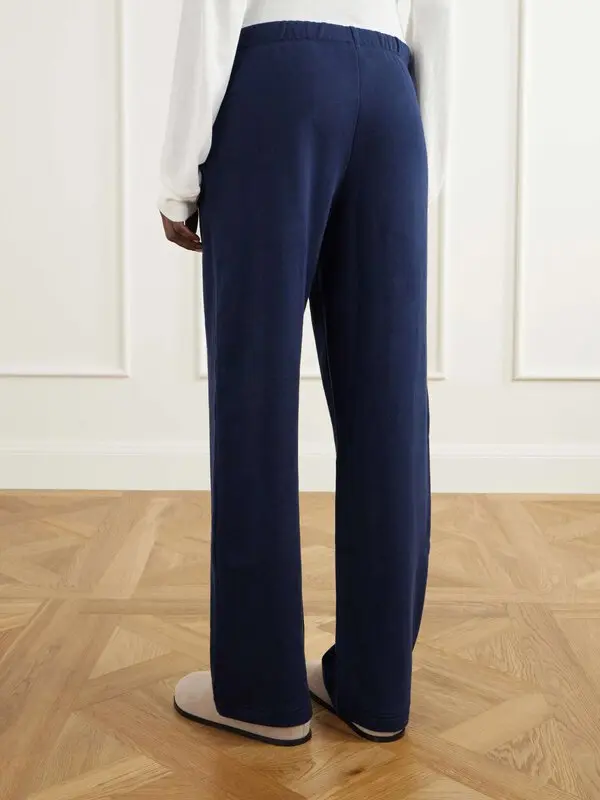 SKIMS Drawsting Cotton-blend Jersey Straight-leg Pants