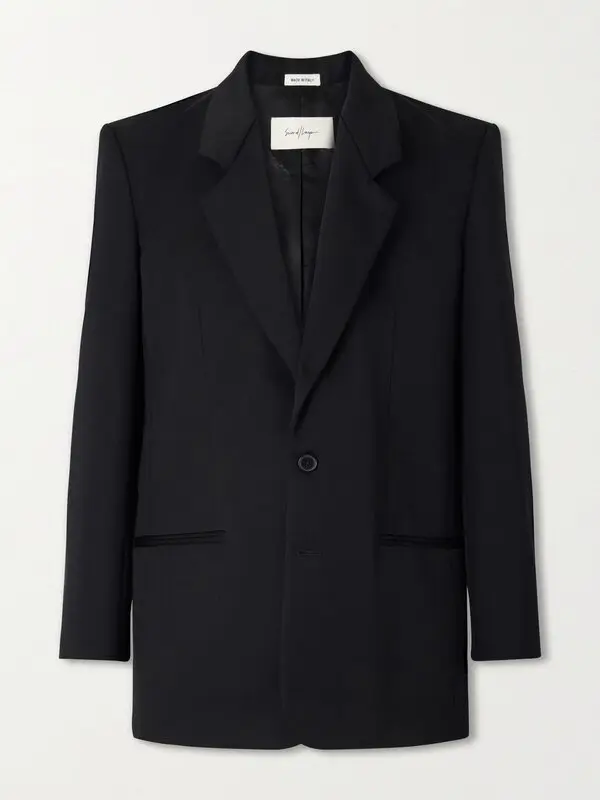 SECOND / LAYER Giovanni Wool-twill Suit Jacket - Black