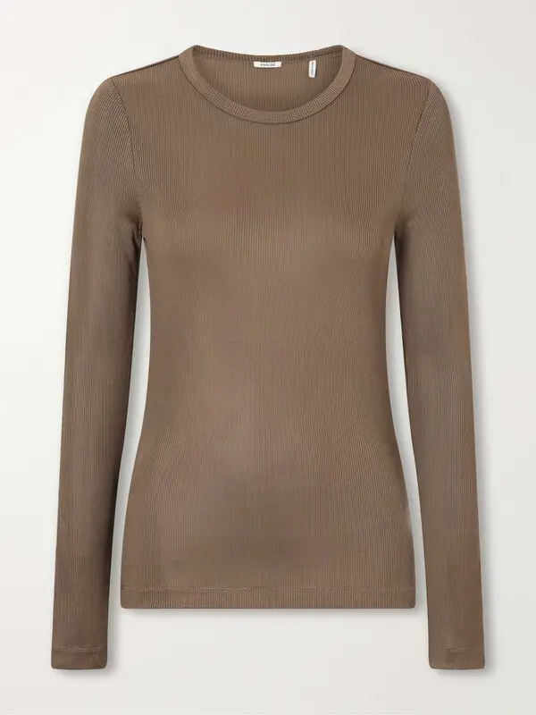 AGOLDE Delphi Ribbed Stretch T-shirt
