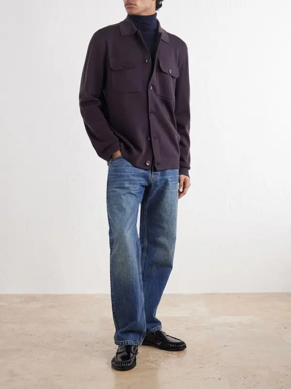Orlebar Brown Brigg Merino Wool Overshirt - Brown