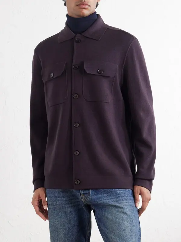 Orlebar Brown Brigg Merino Wool Overshirt - Brown