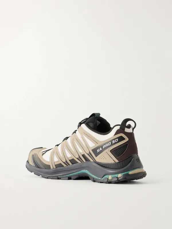 SALOMON Xa Pro 3d Rubber-trimmed Mesh Sneakers - White