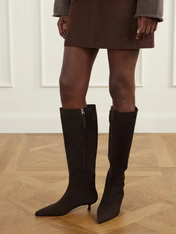 AeydĒ Sabrina 35 Suede Knee High Boots