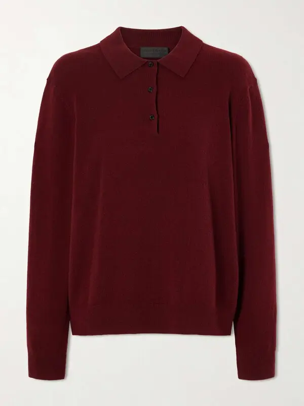 NILI LOTAN Jovan Cashmere Polo Sweater