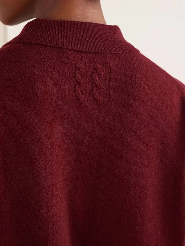 NILI LOTAN Jovan Cashmere Polo Sweater