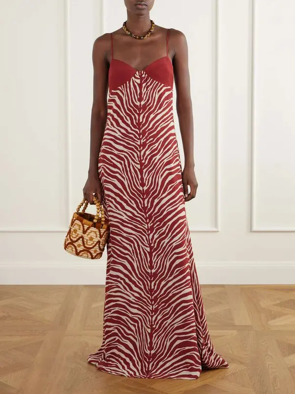 CALA DE LA CRUZ Pontevedra Jersey Maxi Dress