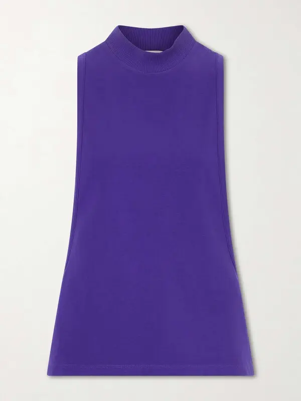 Versace Stretch-cotton Jersey Tank