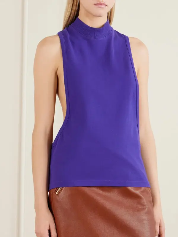 Versace Stretch-cotton Jersey Tank Top