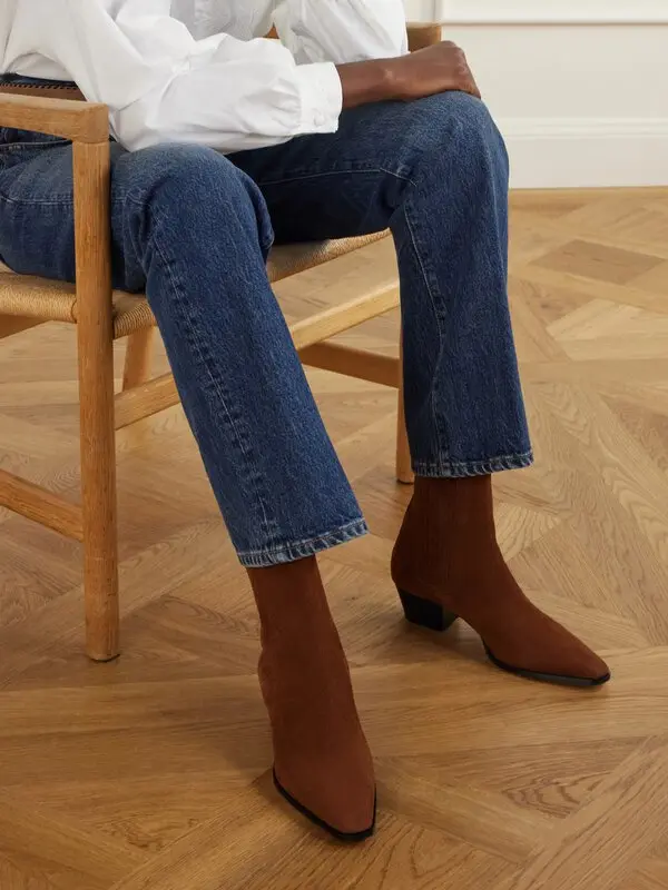 AeydĒ Agata Suede Ankle Boots - Brown