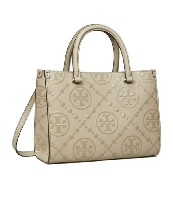 Tory Burch T Monogram Embossed Tote Bag