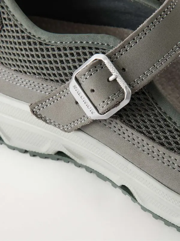 SALOMON Rx Marie-jeanne Leather-trimmed Mesh Sandals