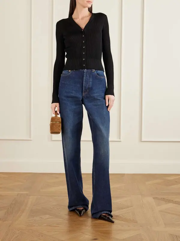 Saint Laurent Ribbed Cardigan