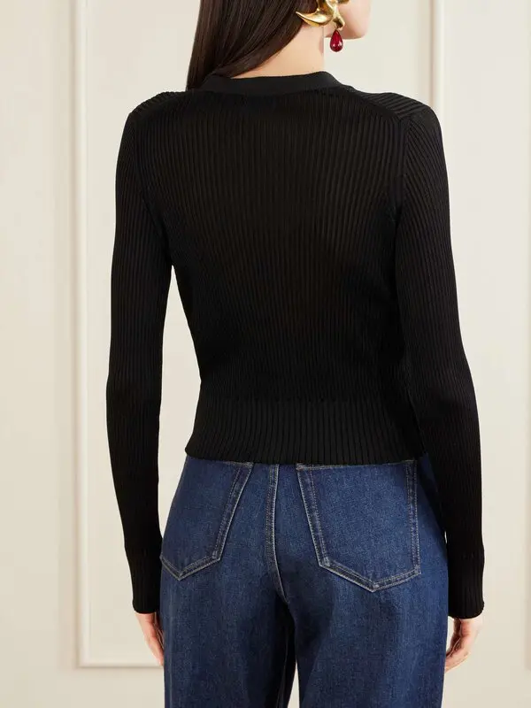 Saint Laurent Ribbed Cardigan