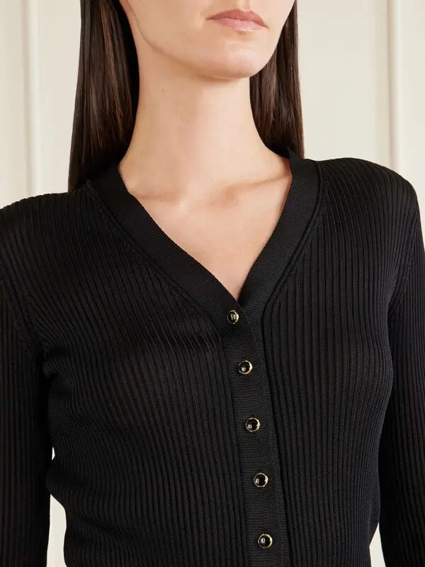 Saint Laurent Ribbed Cardigan