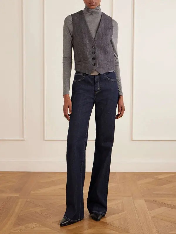 NILI LOTAN Keria Stretch-jersey Turtleneck Top