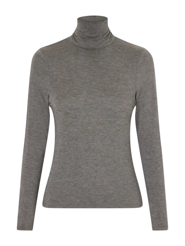 NILI LOTAN Keria Stretch-jersey Turtleneck Top - Gray