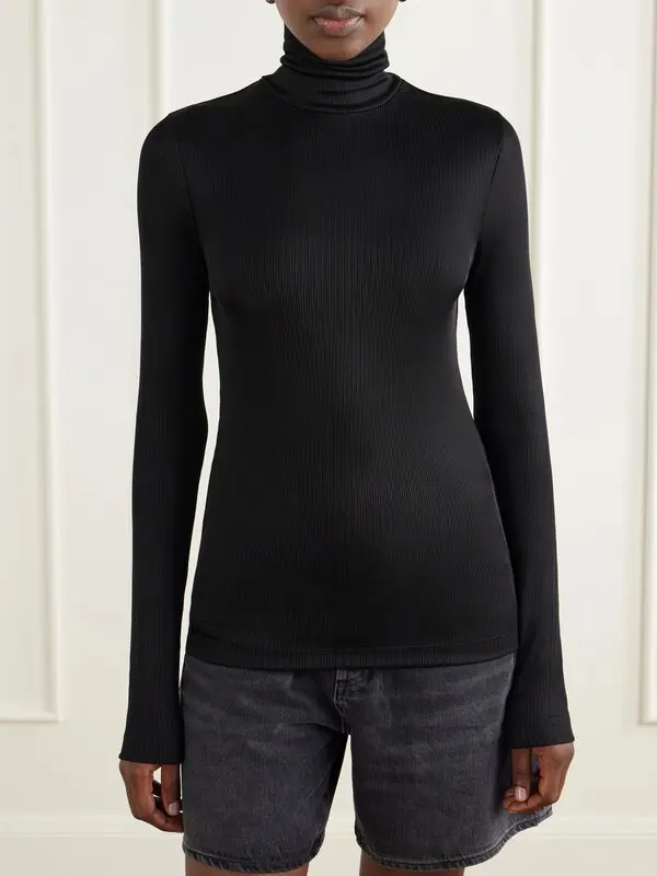 AGOLDE Delphi Ribbed Turtleneck T-shirt