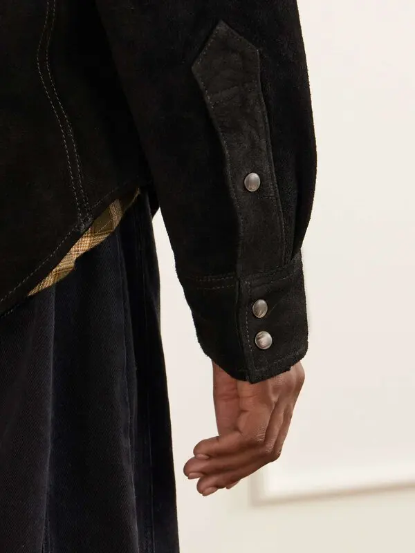 Ralph Lauren Willett Paneled Suede Jacket