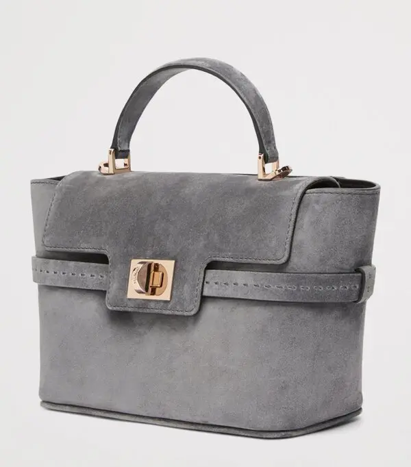 Max Mara Suede Margaux Top-handle Bag