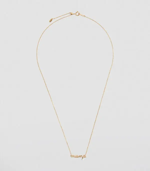 PERSEE Yellow And Diamond Mama Necklace
