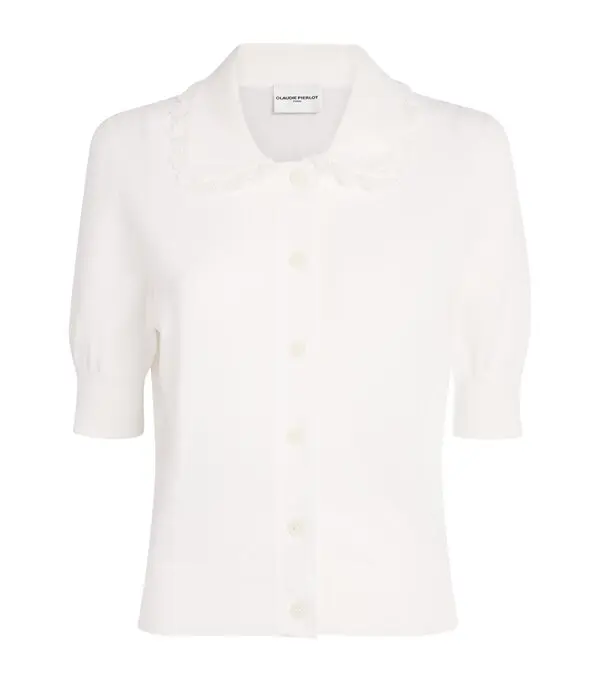 Claudie Pierlot Lace-trim Blouse - White