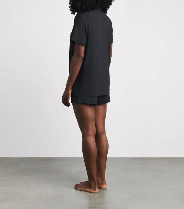 SKIMS Sleep Short-sleeve Pyjama Set - Black