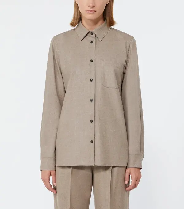 Max Mara Stretch-cashmere Shirt