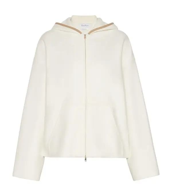 Max Mara Virgin Wool-blend Zip-up Hoodie
