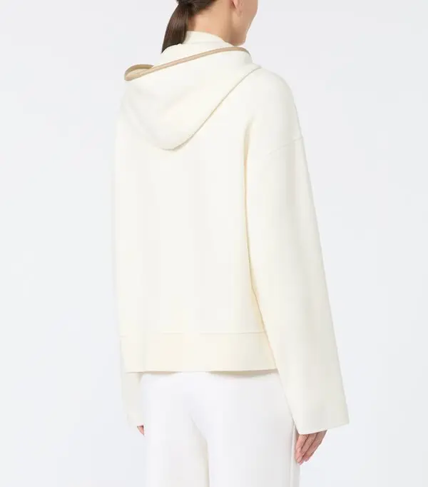 Max Mara Virgin Wool-blend Zip-up Hoodie