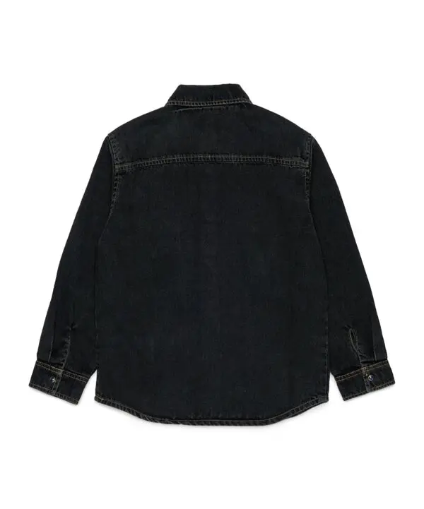 DIESEL® Embroidered-logo Denim Shirt
