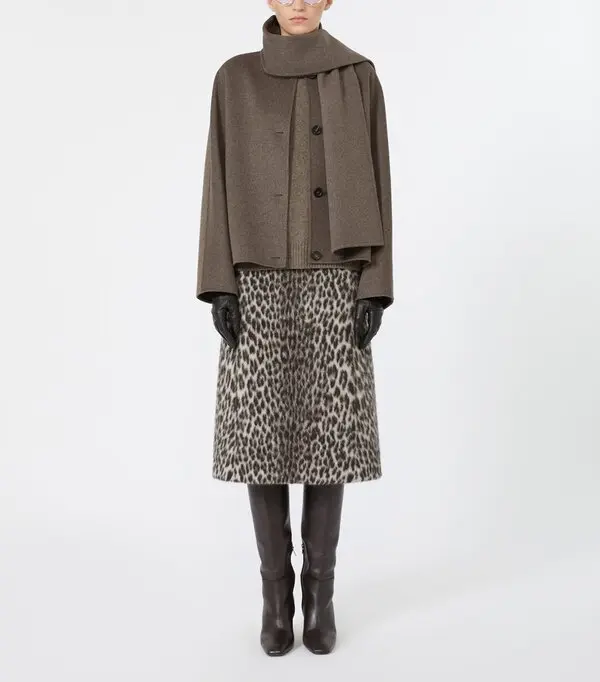 Max Mara Virgin Wool Scarf-neck Jacket