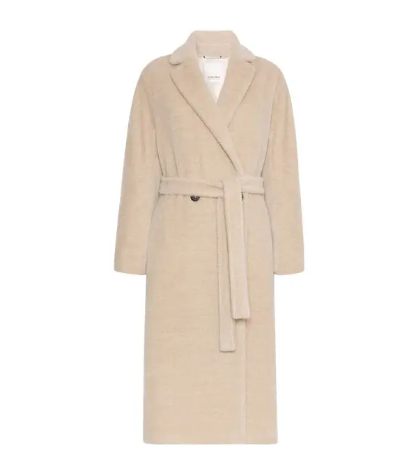 Max Mara Alpaca-wool Coat - Nude