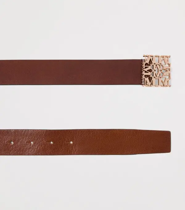 Max Mara Leather Monogram Belt