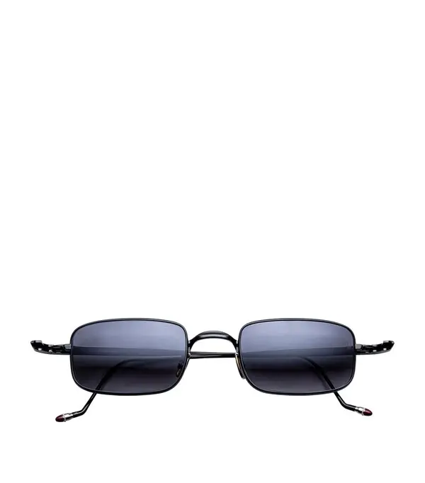 JACQUES MARIE MAGE Titanium Dusk Rectangular Sunglasses - Black