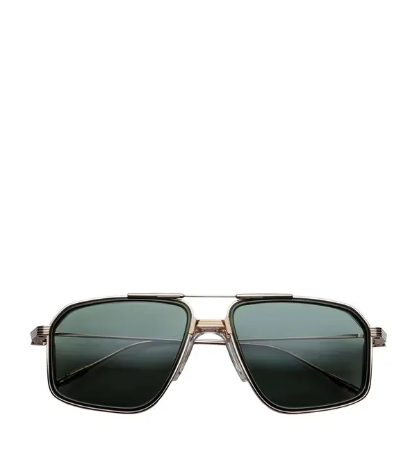 JACQUES MARIE MAGE Titanium Jagger Aviator Sunglasses
