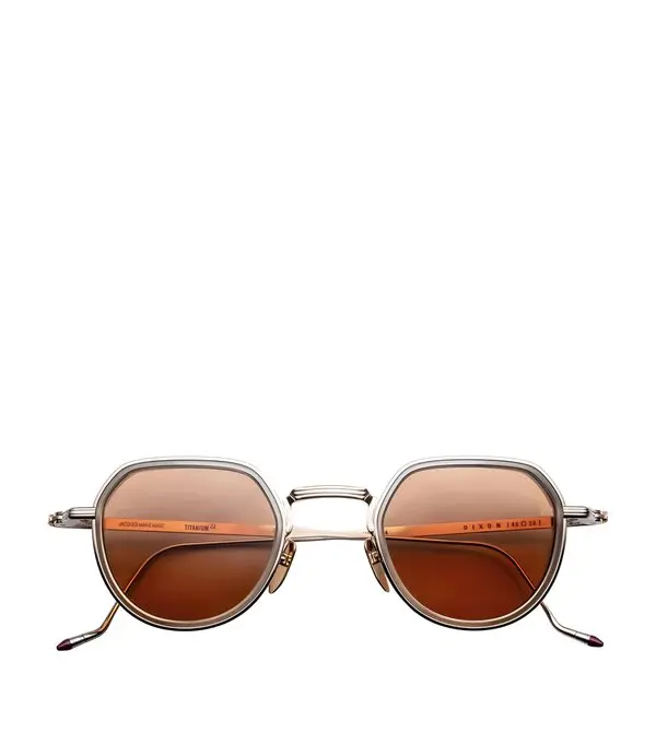 JACQUES MARIE MAGE Dixon Panto Sunglasses - Gold