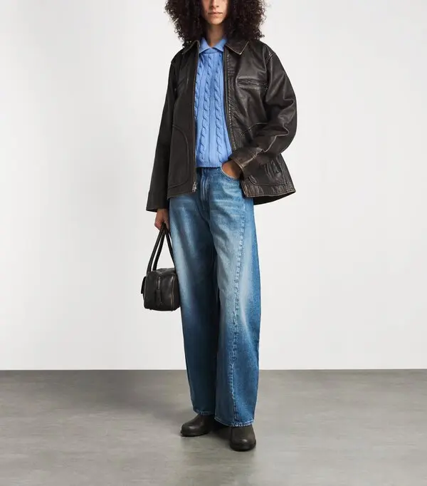 Polo Ralph Lauren Wool-cashmere Peplum Sweater - Blue