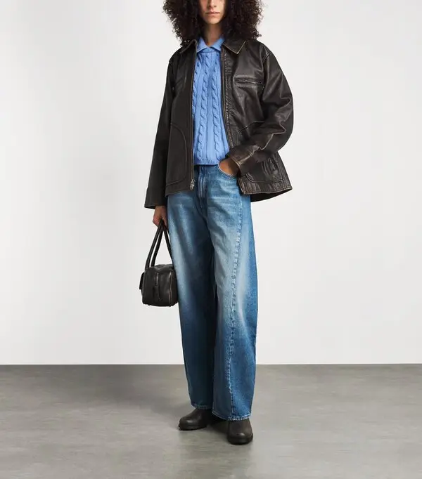 Polo Ralph Lauren Wool-cashmere Cable-knit Peplum Sweater