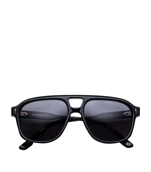 JACQUES MARIE MAGE Leonard Navigator Sunglasses - Black