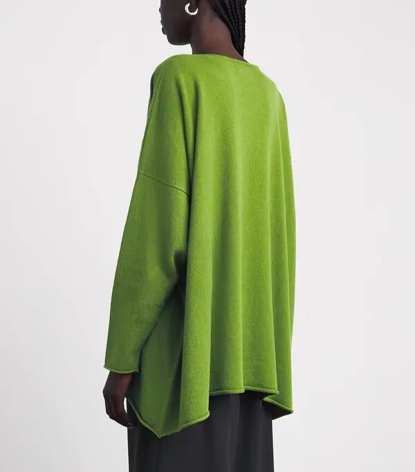 Eskandar Cashmere Crew Neck Sweater - Green