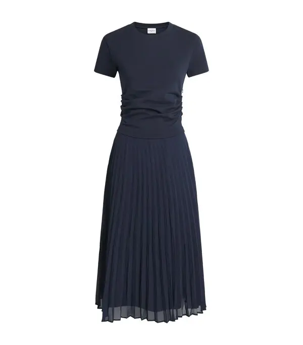 Claudie Pierlot Trompe-l'œil Bi-material Midi Dress