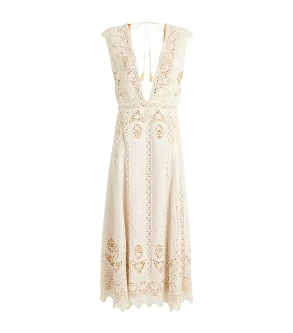 Johanna Ortiz Crochet Grace In The Open Fields Maxi Dress
