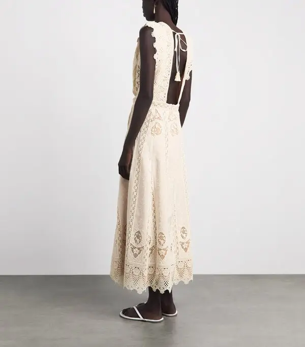 Johanna Ortiz Crochet Grace In The Open Fields Maxi Dress