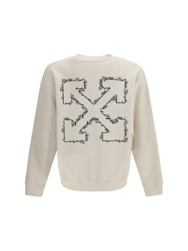 Off-White Script Arrow Skate Crewneck Sweatshirt