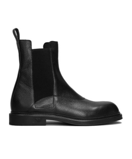 Emporio Armani Round-toe Ankle Boots