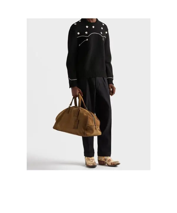 Prada Suede Duffle Bag