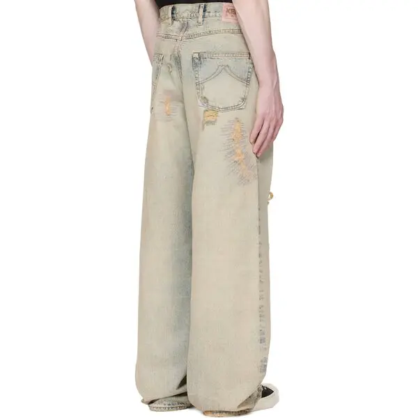 Kenzo Turn Up Wide Fit Jeans
