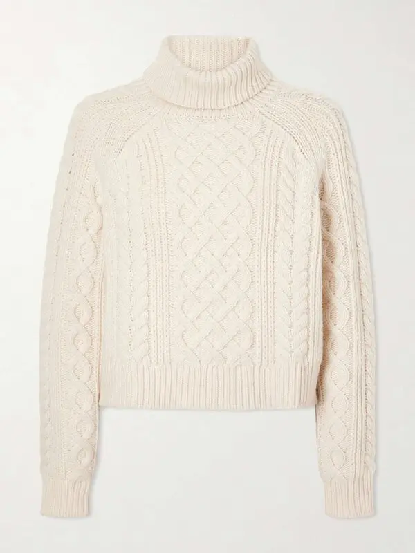 NILI LOTAN Ezren Wool Turtleneck Sweater - Ivory