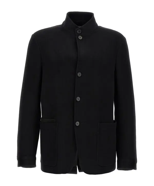 Zegna Buttoned Straight Hem Jacket
